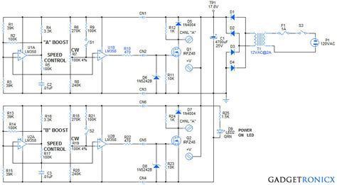 SLOT CAR CONTROLLER SCHEMATICS